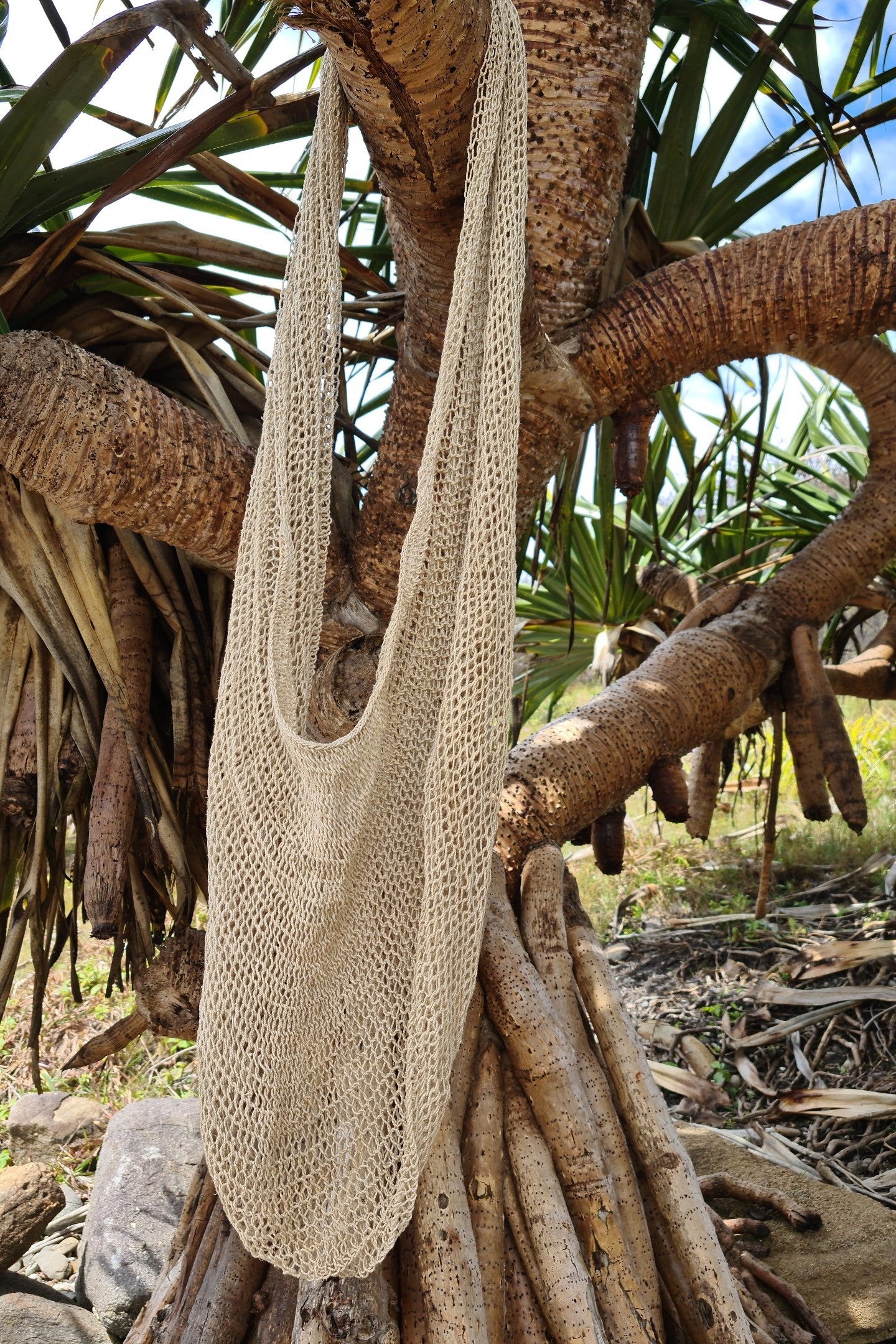 Luxury Beach Bilum Bag | Natural Fibre | Coco and Kandy
